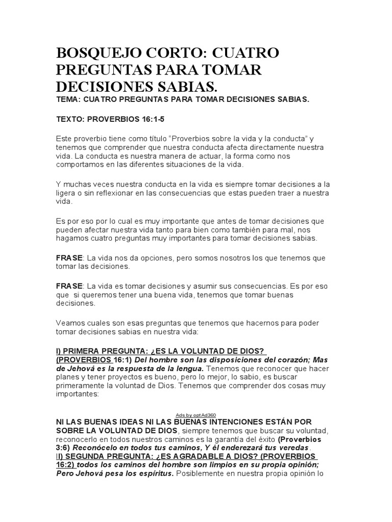 Bosquejo Corto | PDF