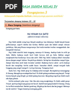 Dongeng Sasakala Bahasa Sunda, Sangkuriang Gunung Tangkuban Perahu! | PDF