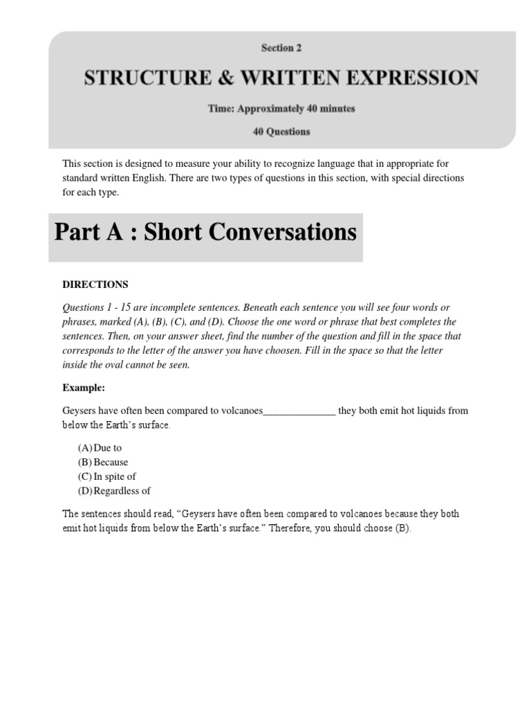 Structure and Written Expression-2 | PDF | Decomposition | Phrase