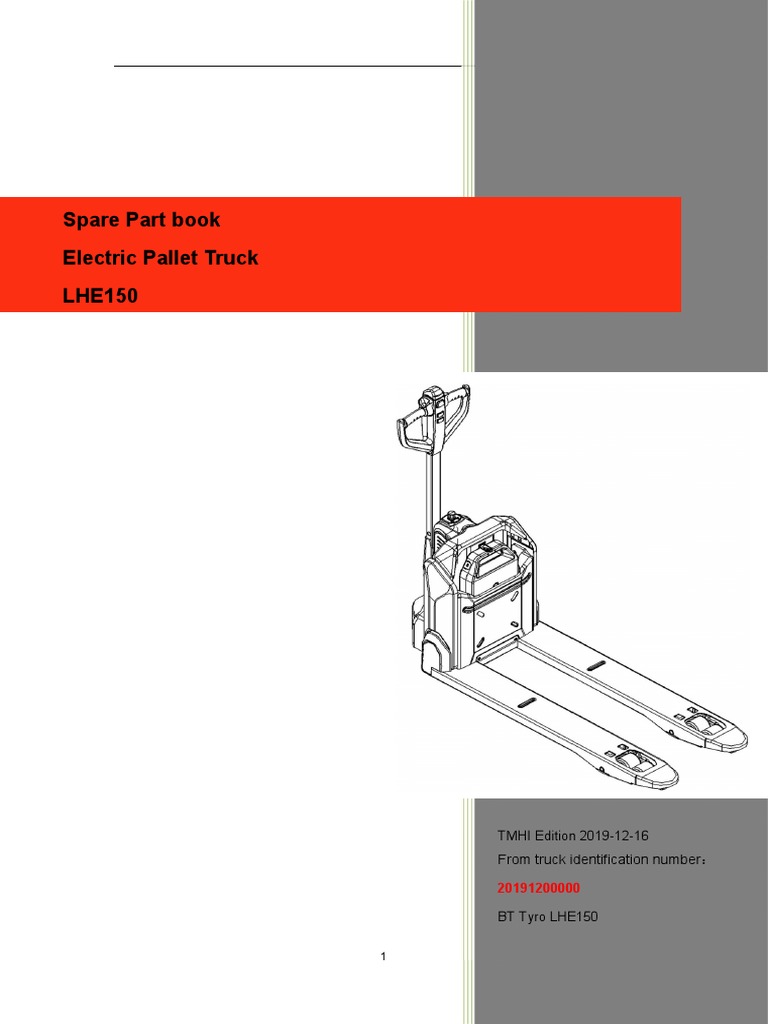 BT Tyro LHE150 - Spare Part Book 201912 TMHI | PDF | Screw | Axle