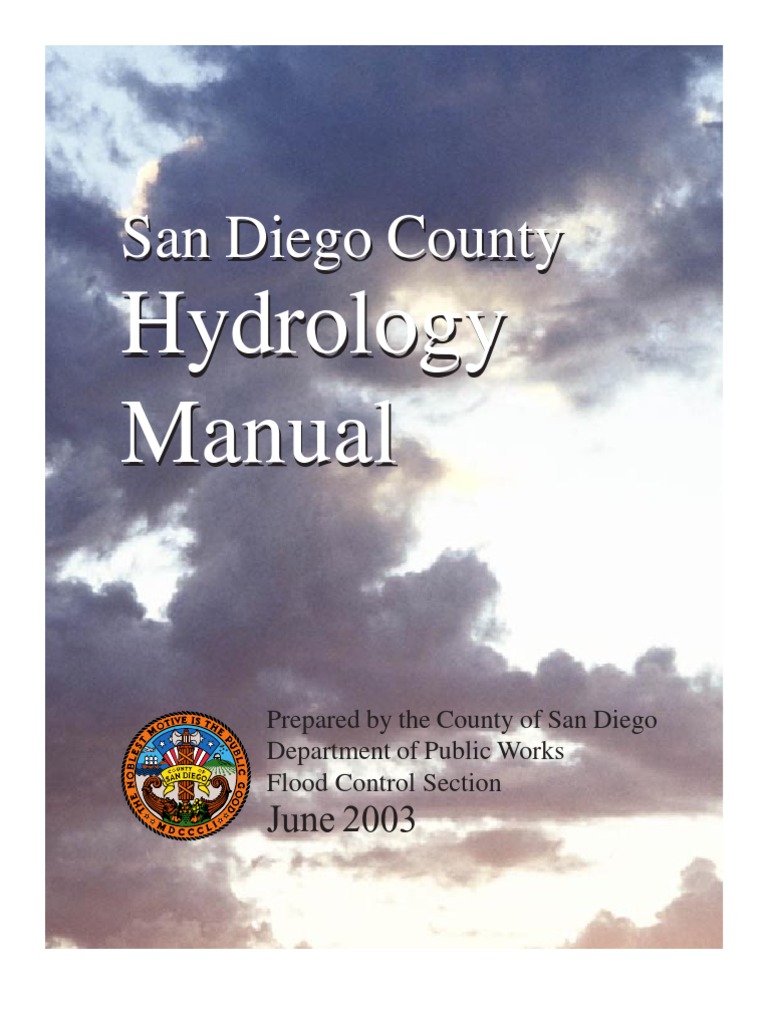 Hydrology Manual - San Diego | PDF | Surface Runoff | Crop Rotation