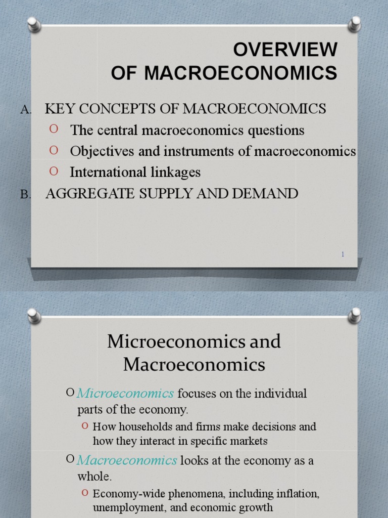 Week01 - Overview of Macroeconomics | PDF | Macroeconomics | Inflation