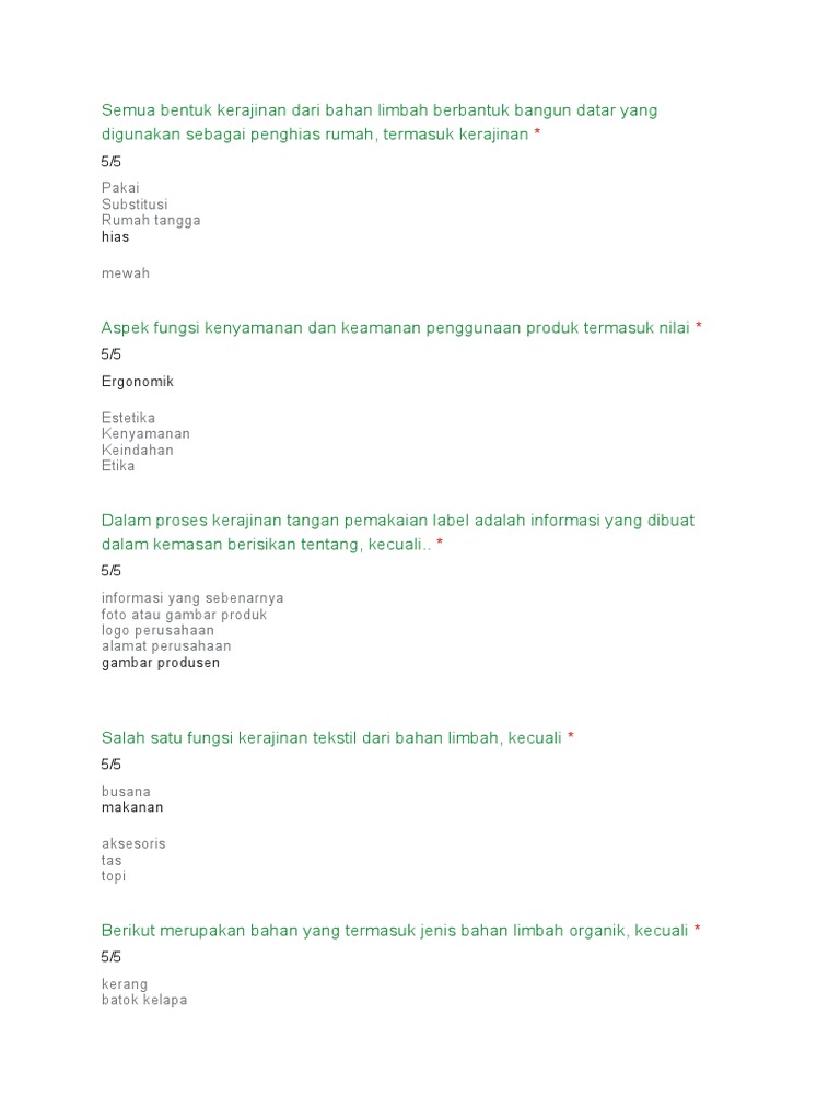 Latihan PKWU BAB 1 | PDF