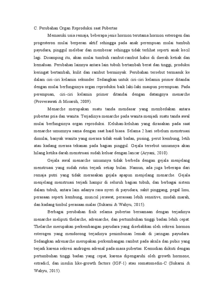 Perubahan Organ Reproduksi Saat Pubertas | PDF | Kesehatan Holistik | Gaya Hidup