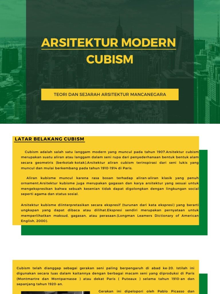 Arsitektur Modern Cubism | PDF