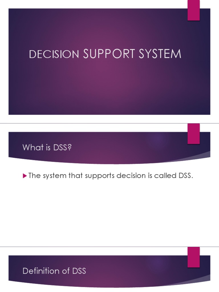 An In-Depth Look at Decision Support Systems: Their Definition ...