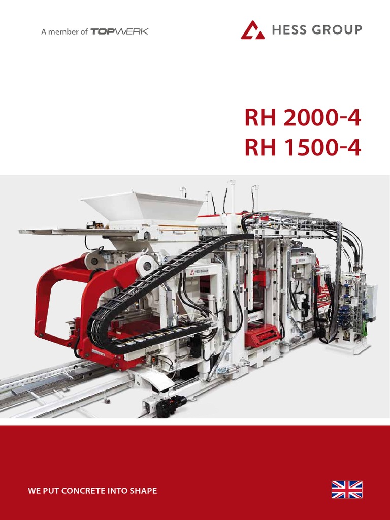 RH 2000-4 RH 1500-4: We Put Concrete Into Shape | PDF | Machines ...
