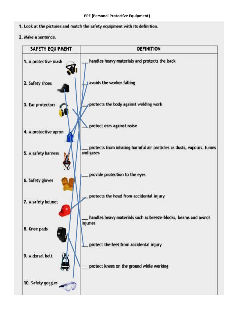 PPE Worksheet | PDF