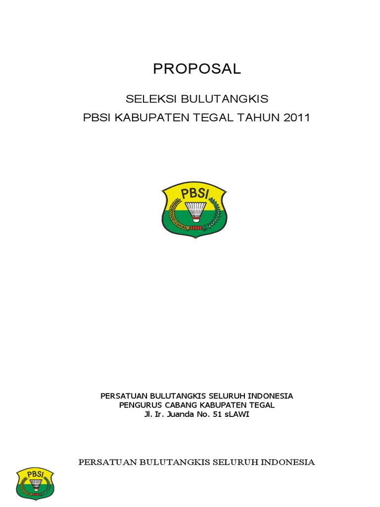 Proposal Porprov | PDF | Olahraga & Rekreasi