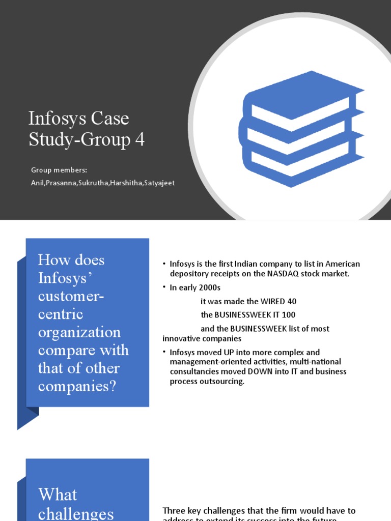 Infosys Case Study-Group 4: Group Members: Anil, Prasanna, Sukrutha ...