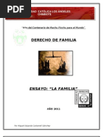 Ensayo de La Familia | PDF | Familia | Amor