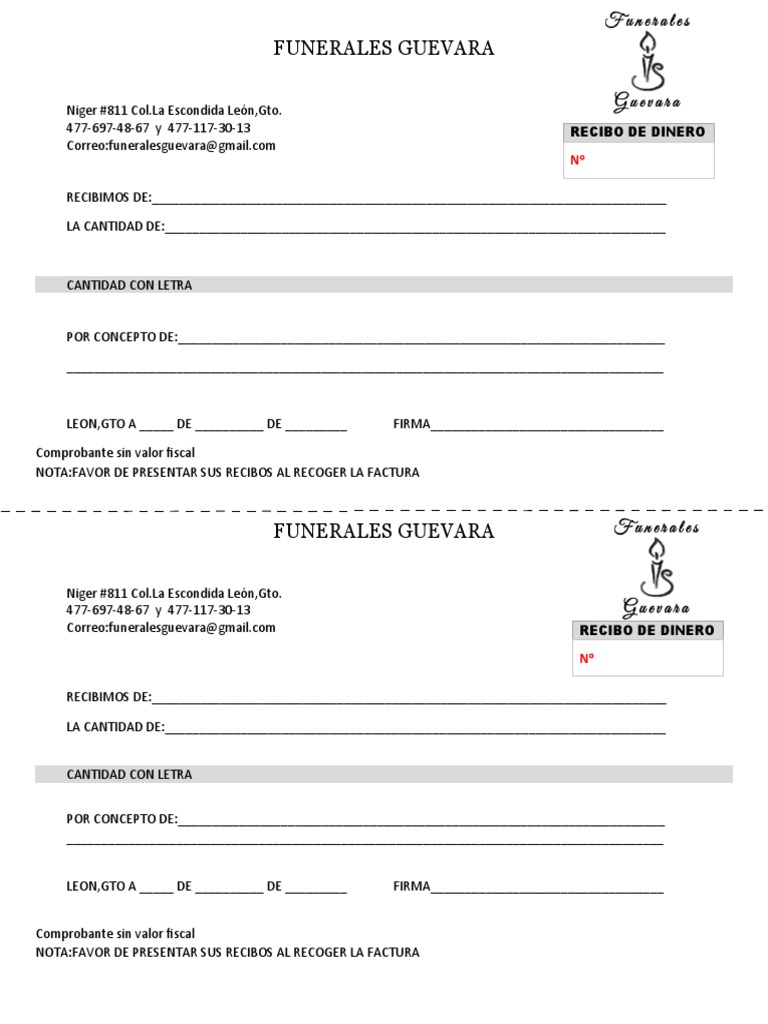 Recibo Funeraria | PDF