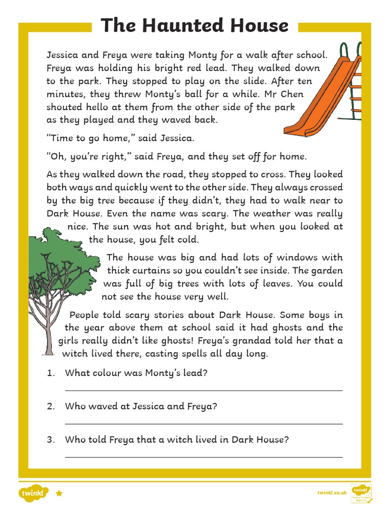 The Haunted House Comprehension | PDF
