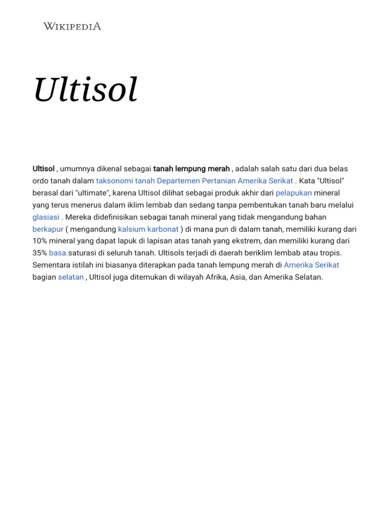 Ultisol | PDF