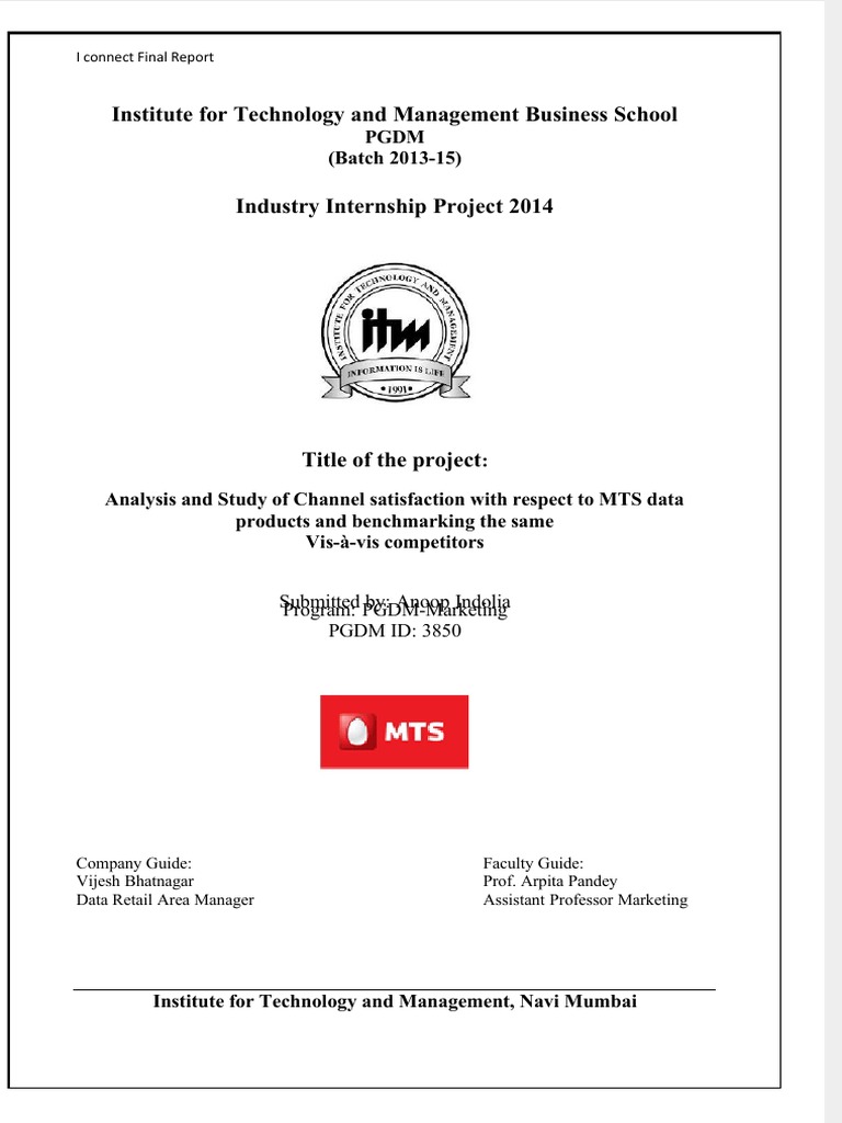 Dokumen - Tips - Final Report Iip | PDF | Gsm | 3 G