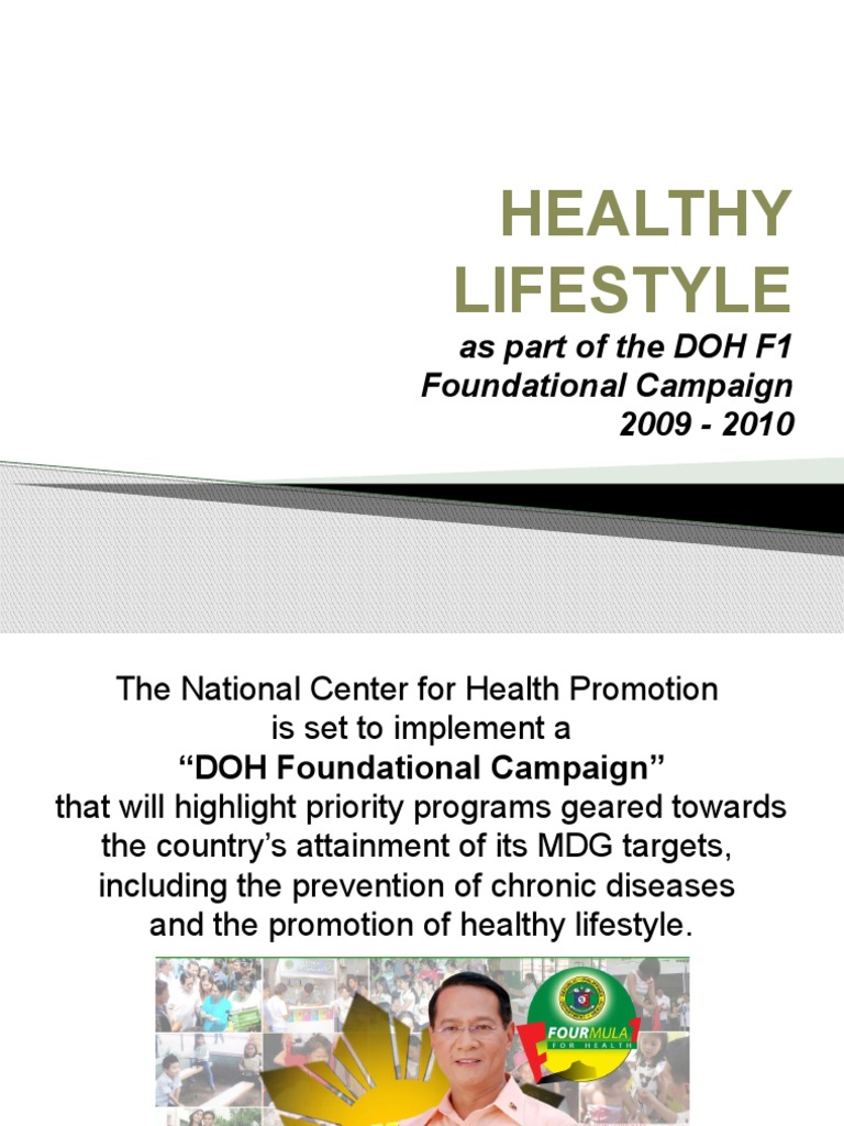 DOH Healthy Lifestyle Campaign 2009 | PDF | Non Communicable Disease ...