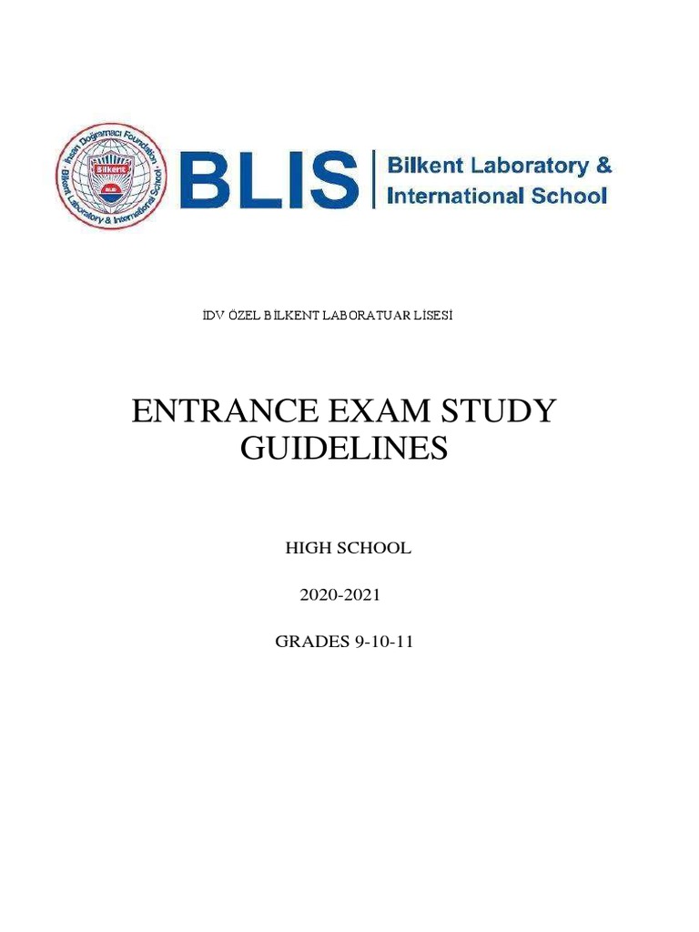 2020 2021 High School Entrance Exam Study Guidelines | PDF | Sexual ...