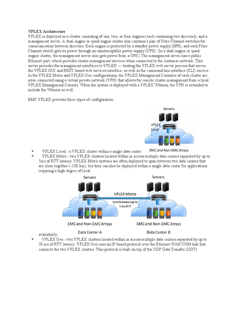 VPLEX Architecture | PDF | Cache (Computing) | Computer Cluster