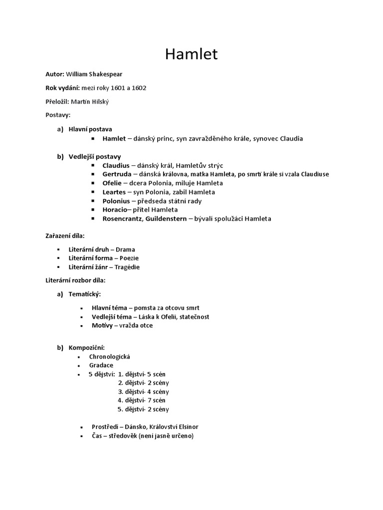 Hamlet | PDF