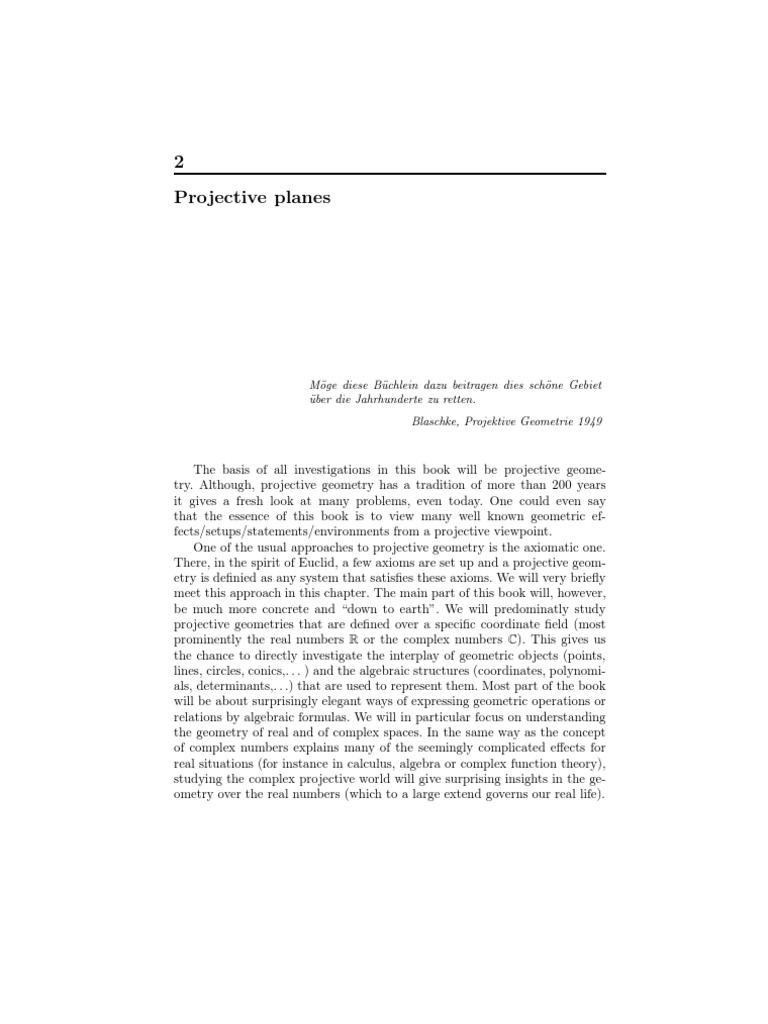 Projective Planes and Perspectives | PDF | Projective Geometry ...