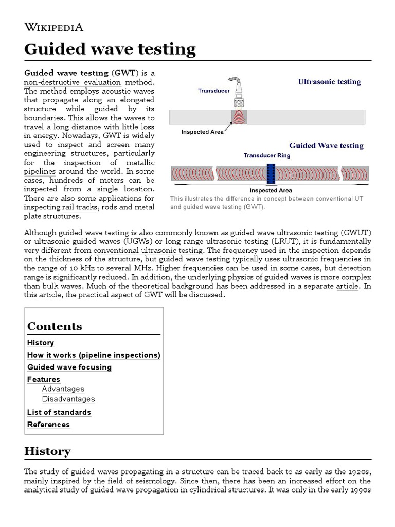 Guided Wave Testing | PDF | Mechanical Engineering | Applied And ...