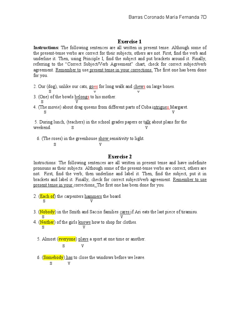 Proofreading Skills Tutorial Pdf Verb Linguistics