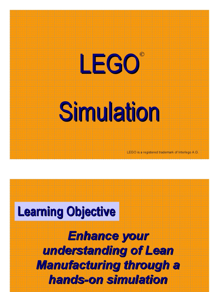LEGO Simulation Overview | PDF | Lean Manufacturing | Systems Thinking