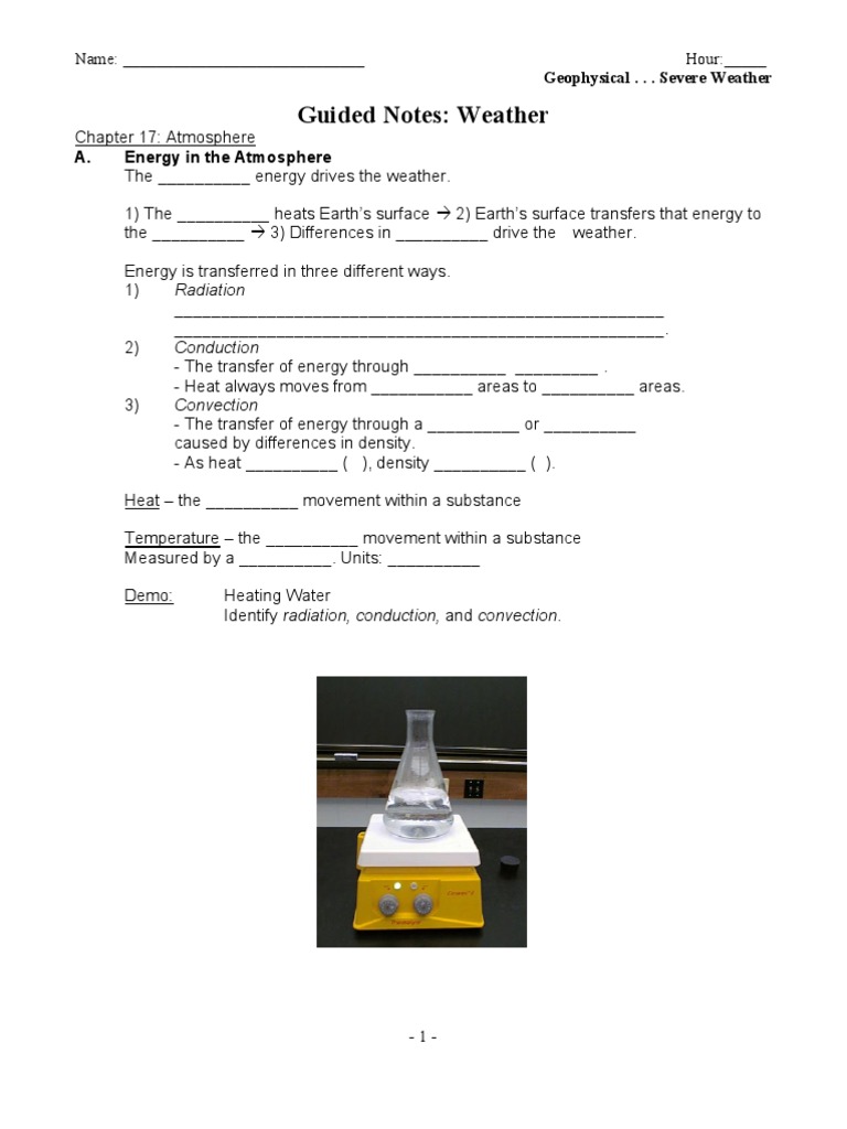 Weather Unit: Guided Notes To PowerPoints | PDF | Thunderstorm ...