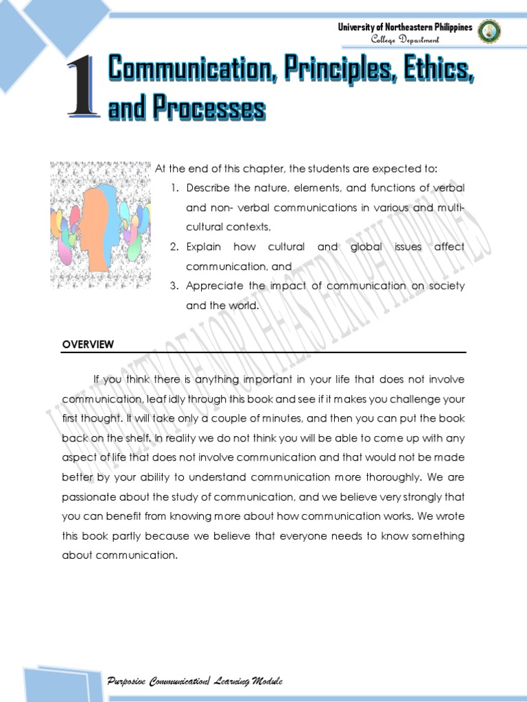 Purposive Communication (Module 1) Purposive Communication | PDF | Communication | Nonverbal ...