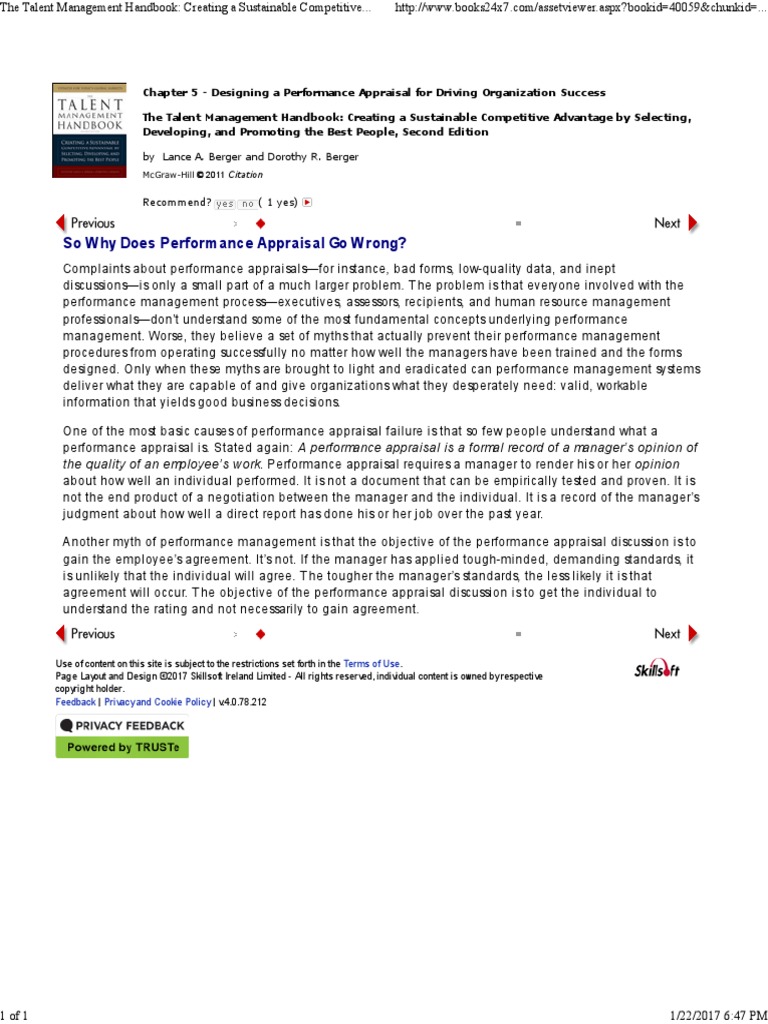 Performance Appraisal Driving Organization To Be Success | PDF ...