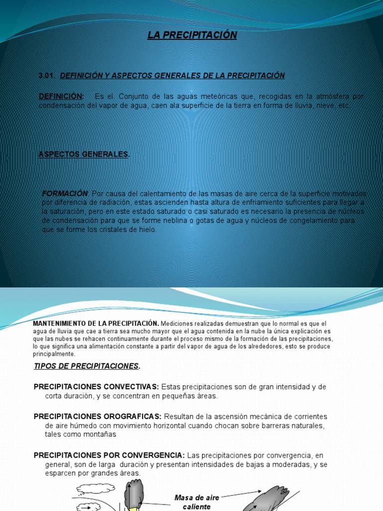 Definición y Tipos de Precipitación | PDF | Lluvia | Precipitación