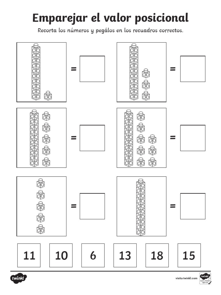 Ficha de Actividad Valor Posicional - Decenas y Unidades | PDF