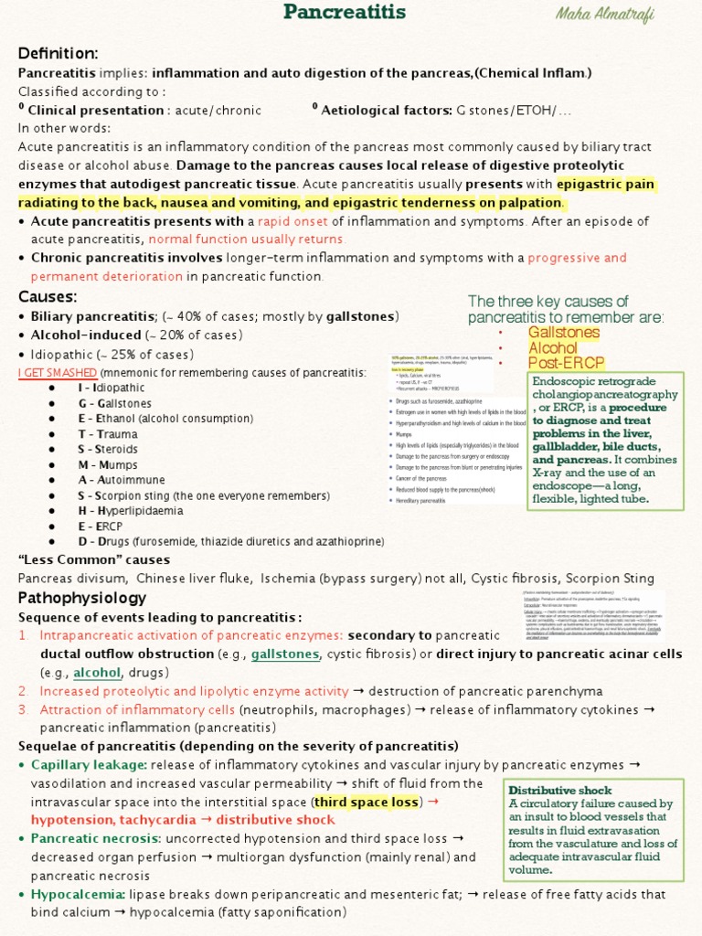 Pancreatitis | PDF | Pancreas | Medical Specialties