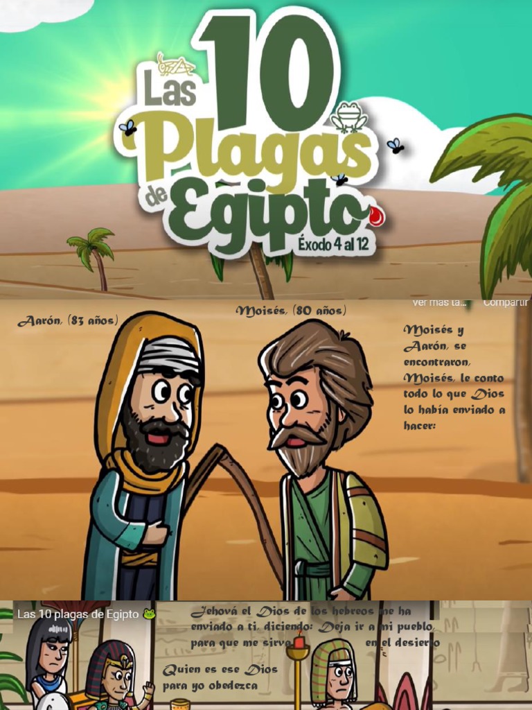 Moisés y las 10 Plagas de Egipto | PDF