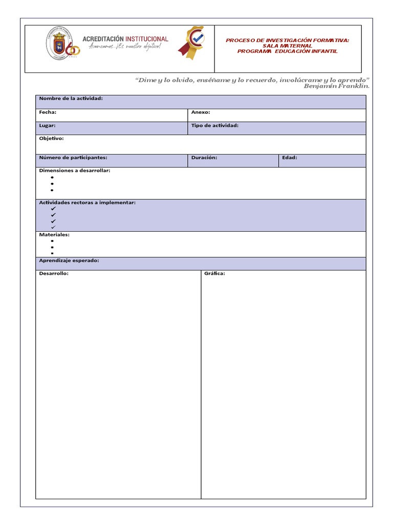 Ficha - Blanco - Sala Maternal | PDF | Crecimiento personal y profesional