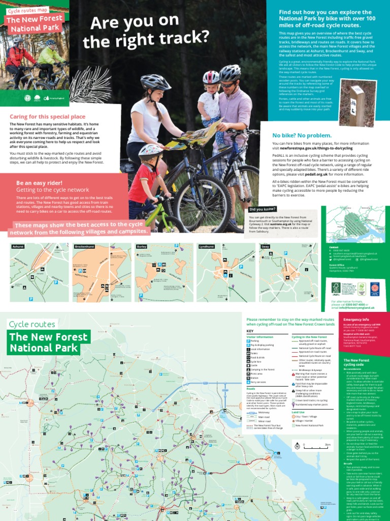 New Forest Cycle Routes Map 2021 0 | PDF | Aerobic Exercise | Human ...