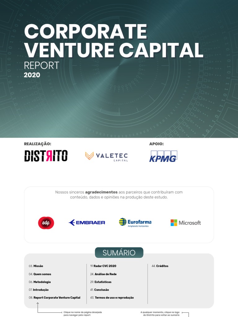 CVC - Report 2020 - Distrito | PDF | Empresa Startup | Microempresas e ...