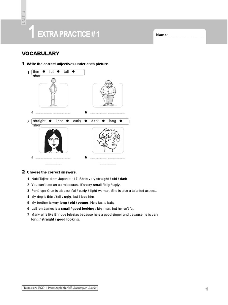 Extra Practice # 1: Vocabulary | Download Free PDF | Human Communication | Language Arts ...