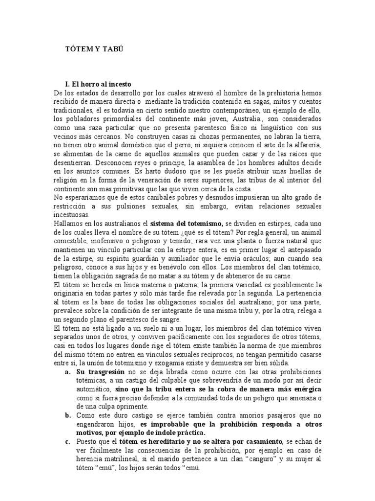 El Horror Al Incesto | PDF | Neurosis | Incesto