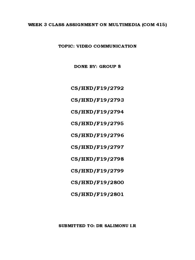 Assignment On Multimedia | PDF | Multimedia | Cognition