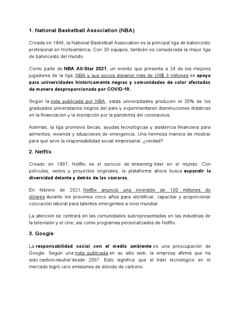 National Basketball Association (NBA) | PDF | Netflix | Asociacion ...