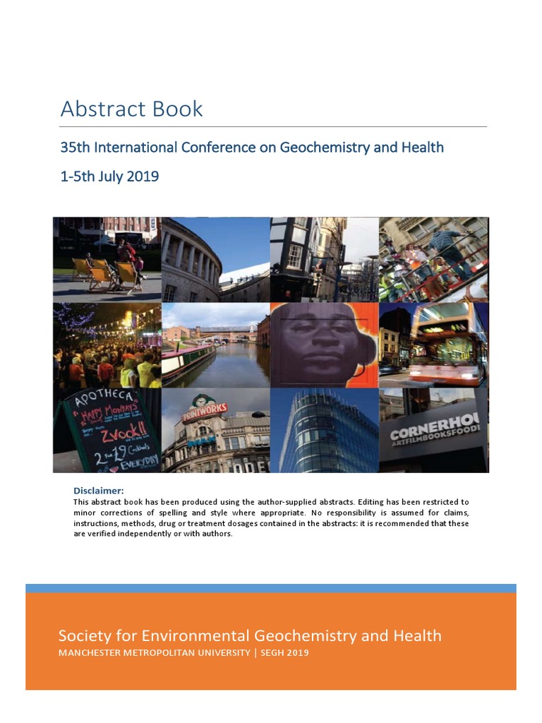 SEGH2019 Book of Abstracts Oklahoma and Arkevy With Mizura | PDF | Soil ...