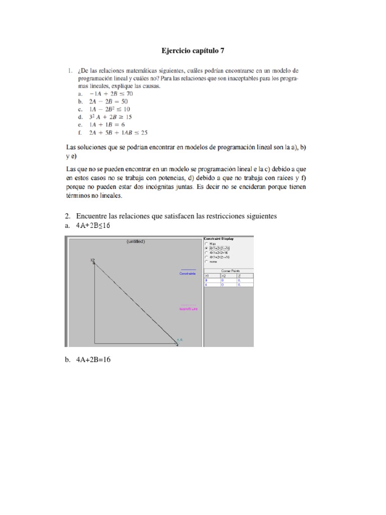 EJERCICIOS - CAPITULO - VII - PDF PROGRAMACION LINEAL | PDF ...