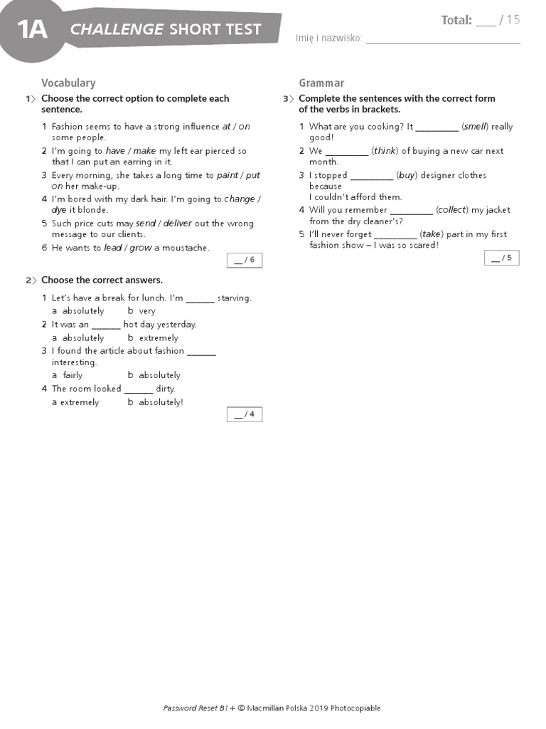 Pass Res B1plus CST 1A | PDF | Self-Improvement