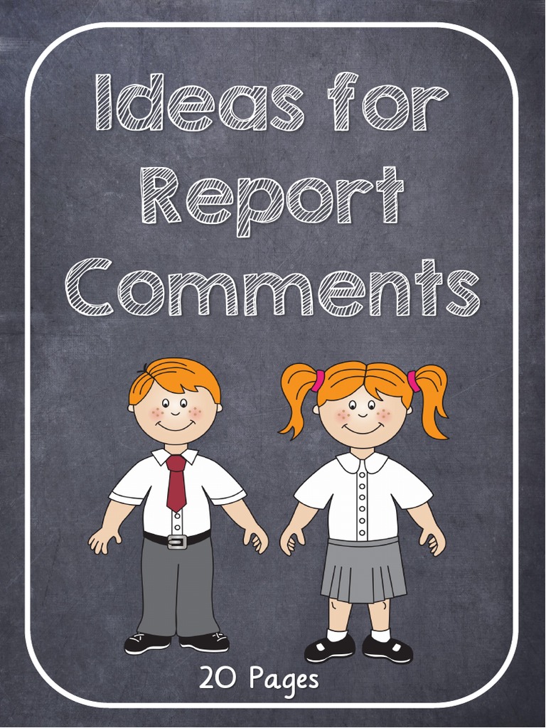 Report Card Comments | PDF | Vocabulary | Teachers