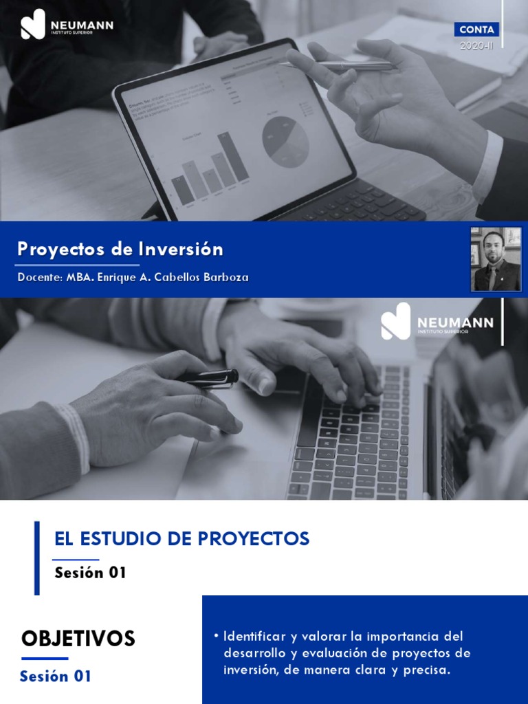 Sesión 01 - El Estudio de Proyectos | PDF | Modelo de negocio | Evaluación