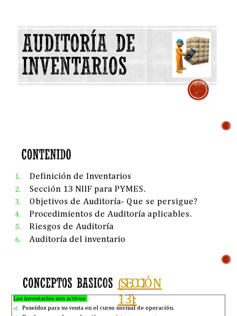 Auditoría de Inventarios: Procedimientos y Riesgos | PDF | Inventario ...