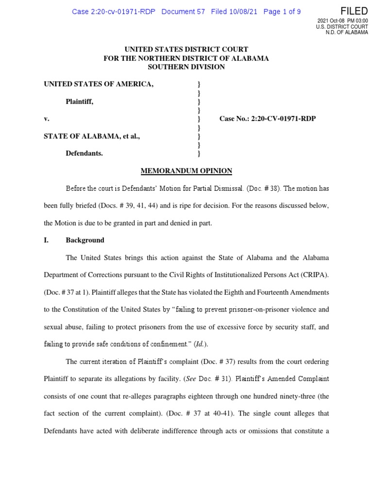 Judge Proctor's Ruling | PDF | Ashcroft V. Iqbal | Complaint