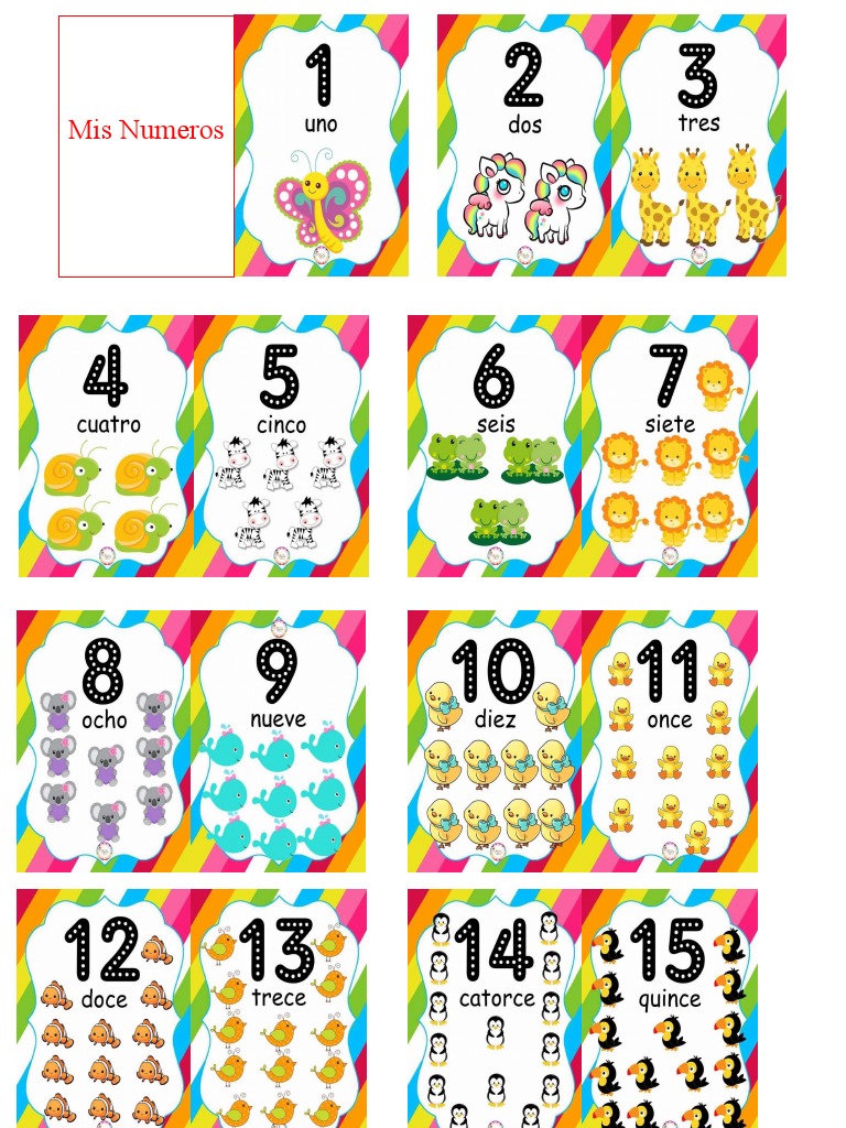 Numeros Del 1 Al 30 | PDF