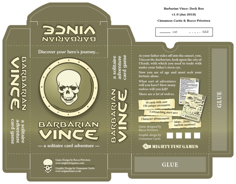 Barbarian Vince Deck Box 1v0 | PDF
